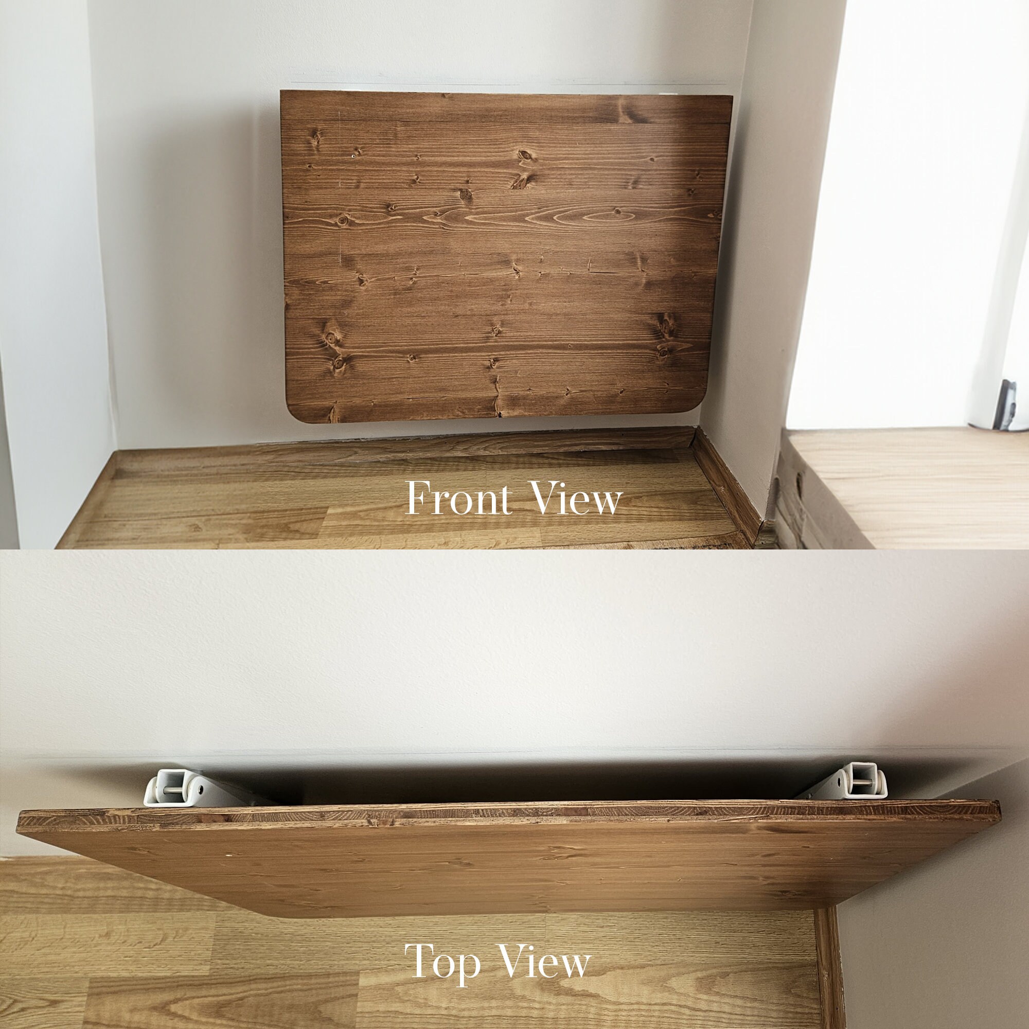 Handcrafted Murphy Desk, Study Table, Wall Mounted & Floating Function ...