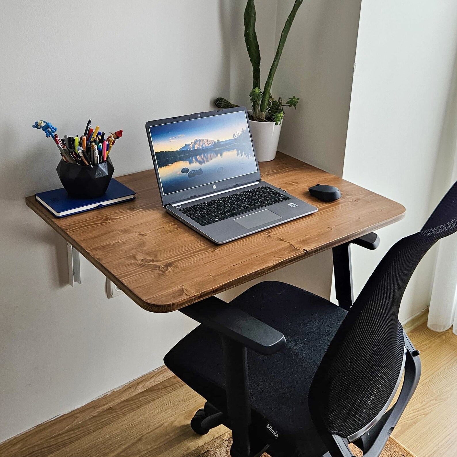 Handcrafted Murphy Desk, Study Table, Wall Mounted & Floating Function ...