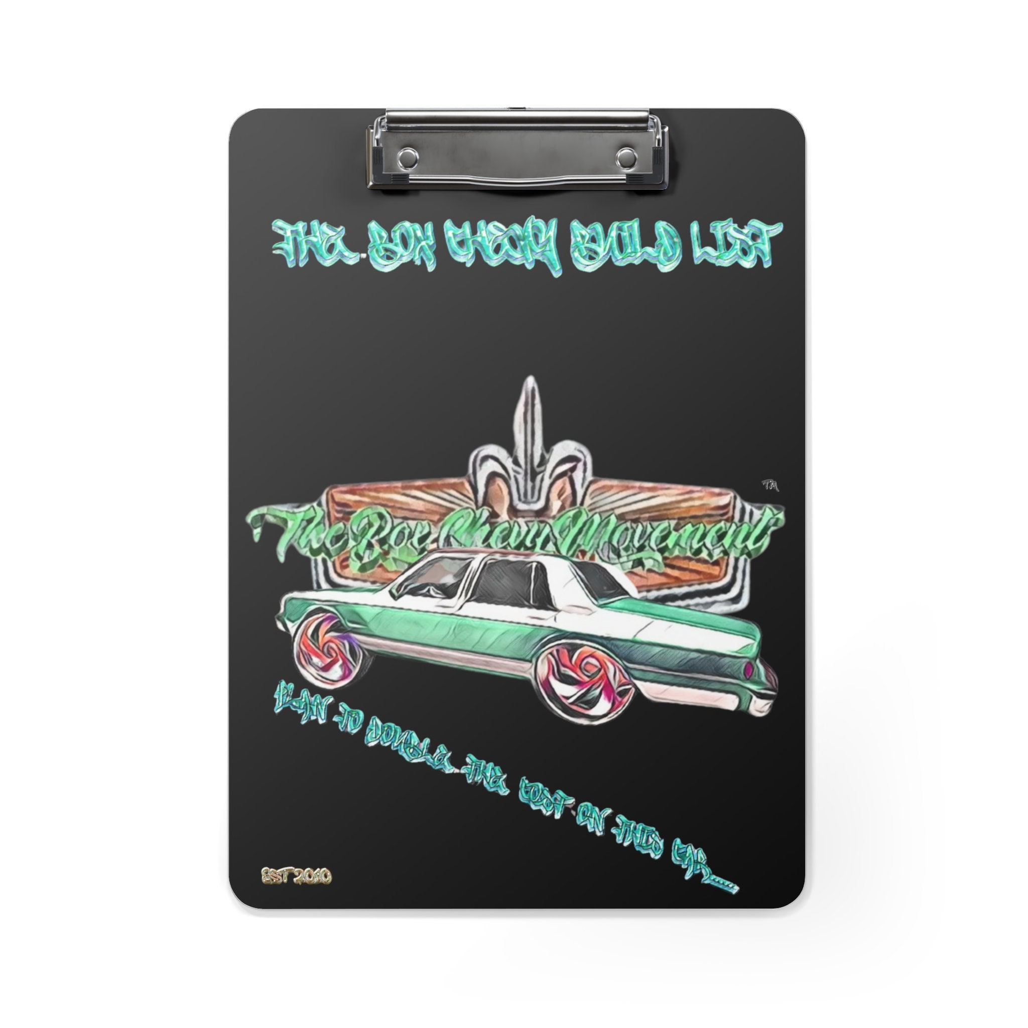 BCM Box Chevy Movement Caprice Impala Build List Clipboard - Etsy