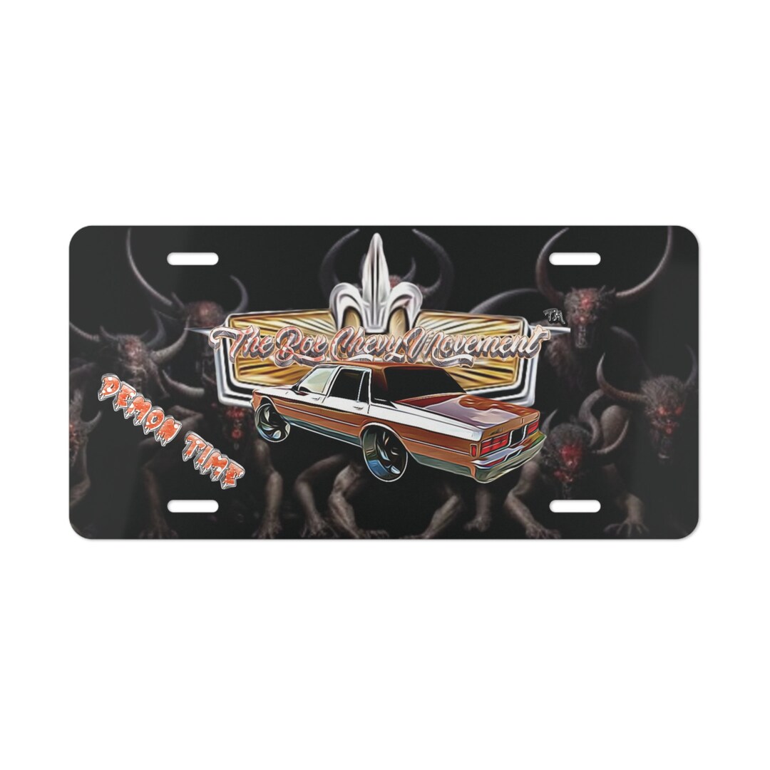 New BCM Box Chevy Movement Caprice Full Top Demon Time Vanity Plate - Etsy