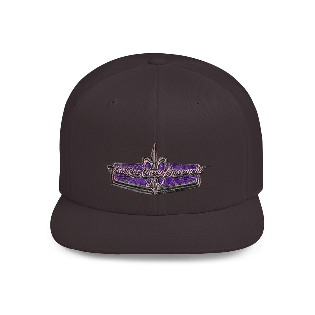 BCM Box Chevy Movement Box Chevy Logo Purple Flat Bill Snapback - Etsy
