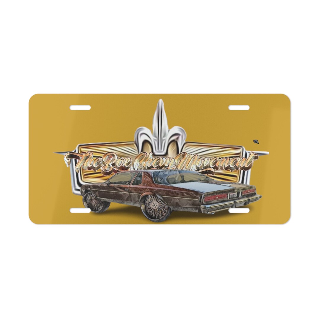 BCM Box Chevy Movement Aero Coupe Caprice Chevy Vanity Plate - Etsy