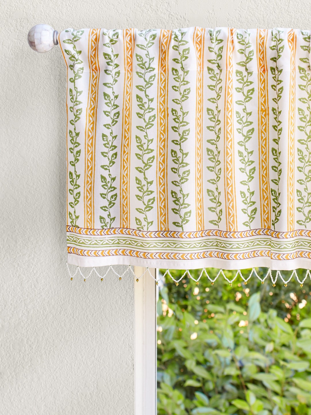 Floral Valance for Kitchen, Cottagecore Valance, Modern Farmhouse Decor ...