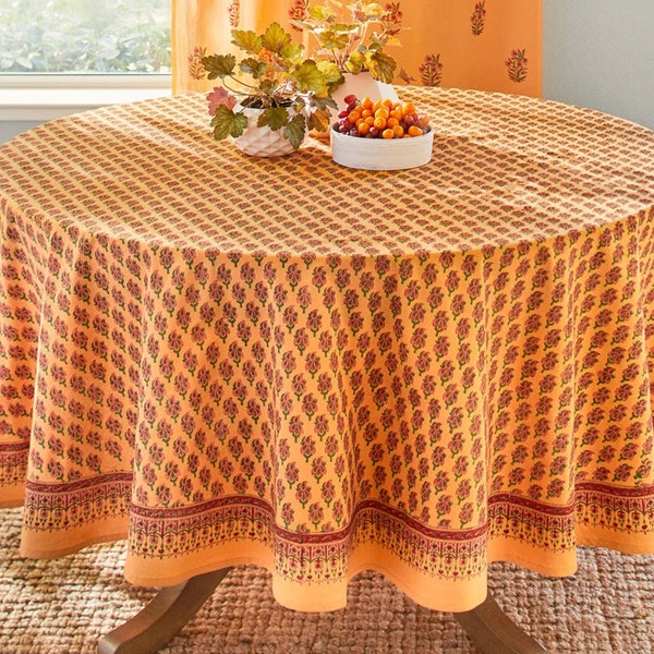 Indian Block Print Tablecloth - Etsy