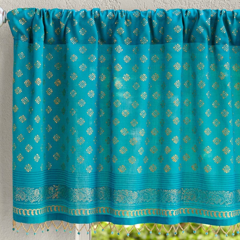Turquoise Curtains - Etsy