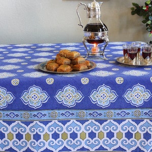Moroccan Tablecloth, Ethnic Table Cover, Festive Table Linens, Indian ...