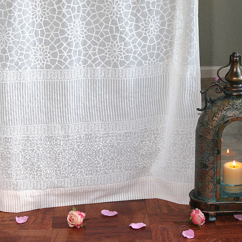Sheer Indian Print Fabric - Etsy