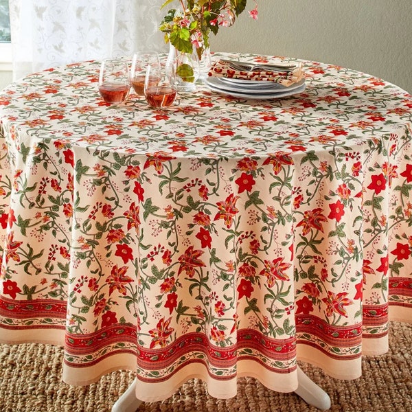 Moroccan Round Tablecloth - Etsy