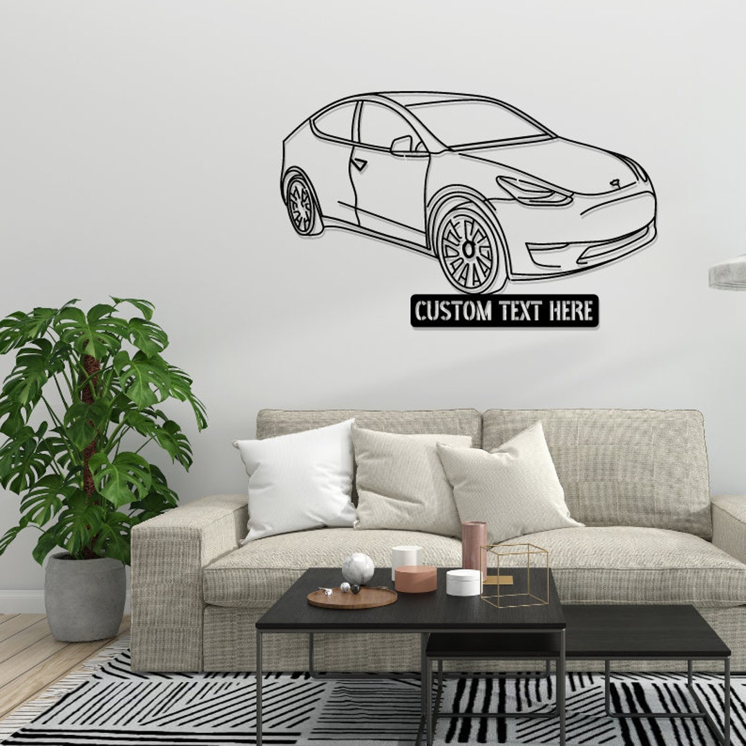 Custom Name SUV Car Silhouette Metal Sign, Car Metal Wall Art, Car Wall ...