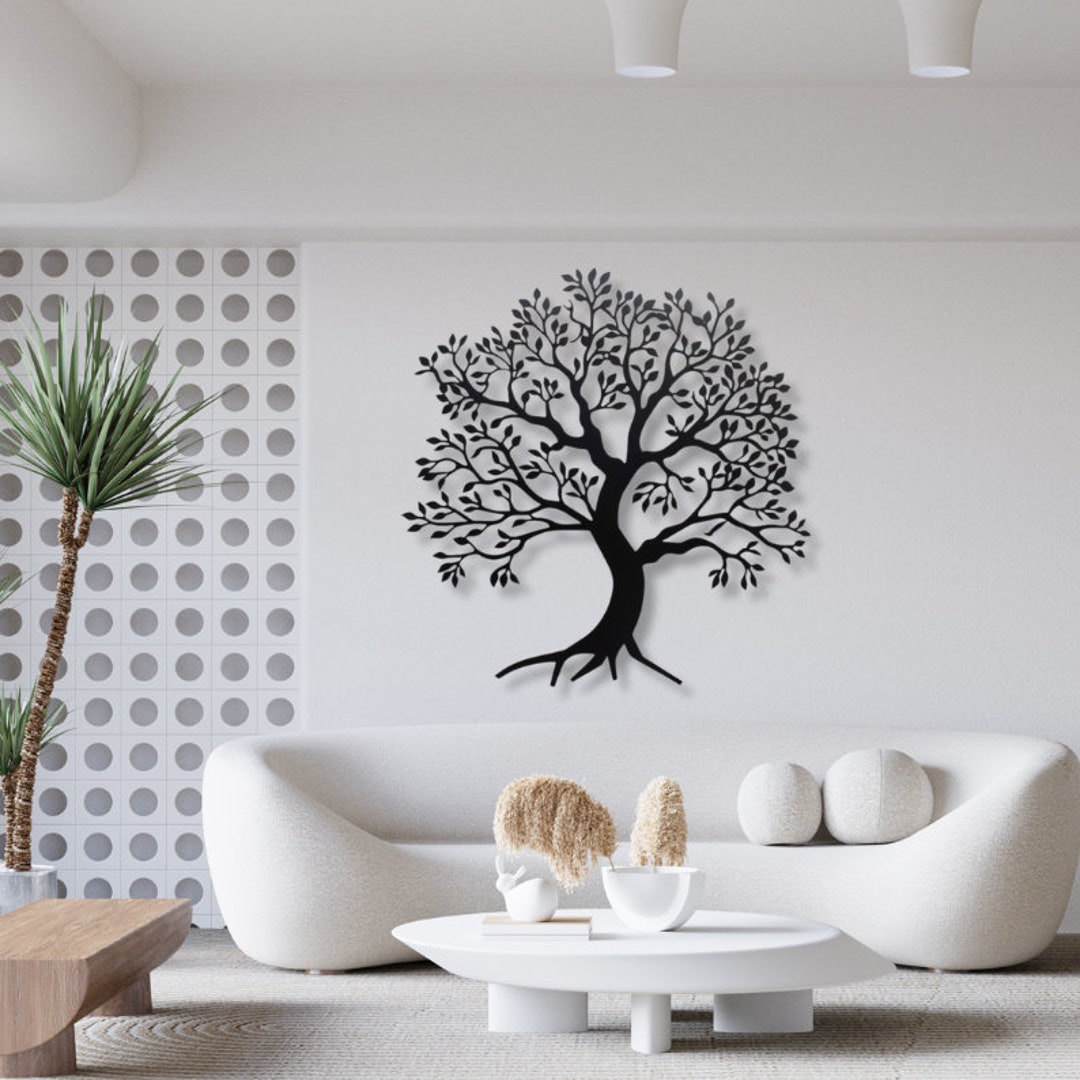Metal Olive Tree of Life Family Tree Wall Art, Tree Wall Decoration ...