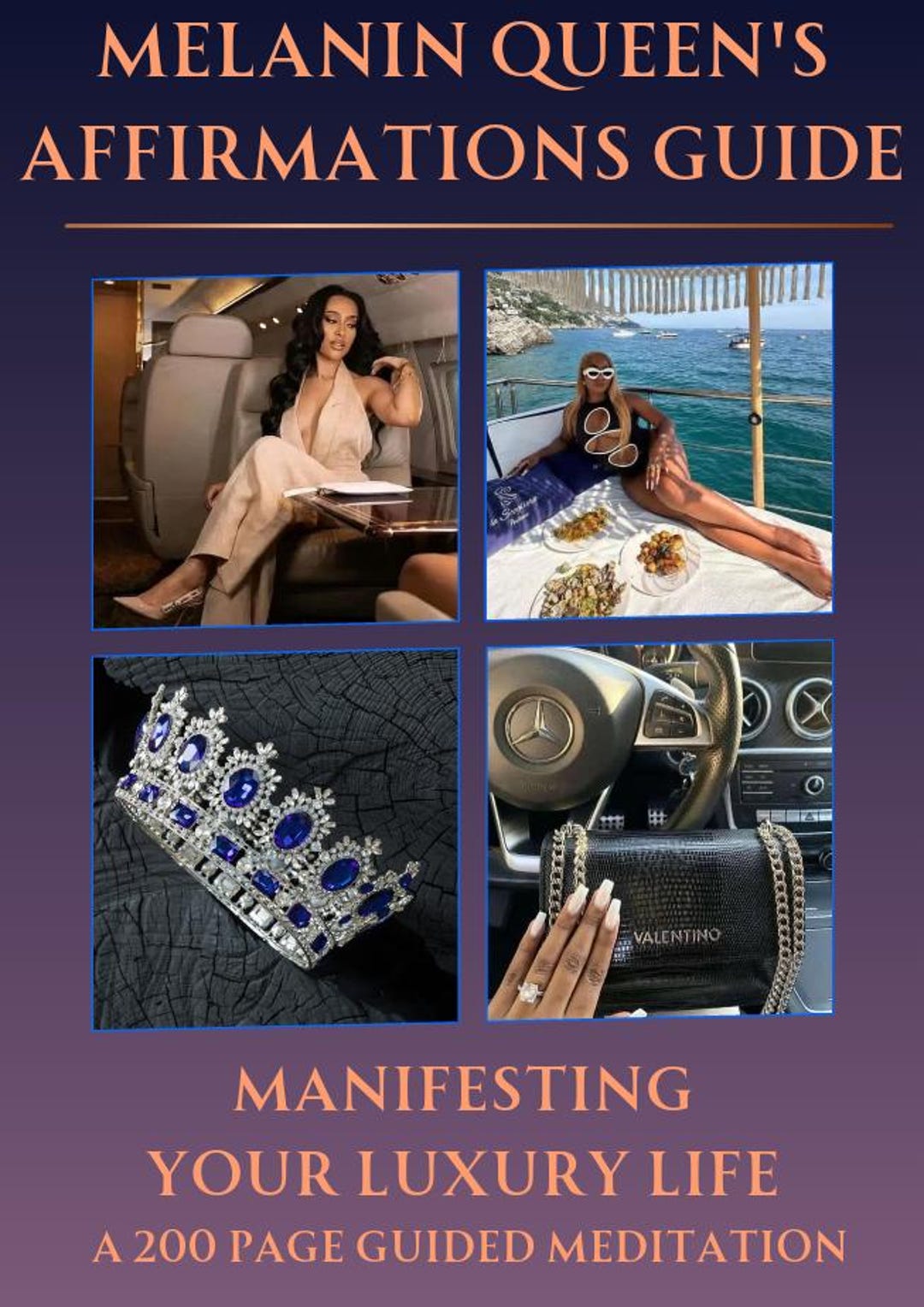 Black Queen's Affirmations Guide A 200 Page Wealth Meditationluxury ...