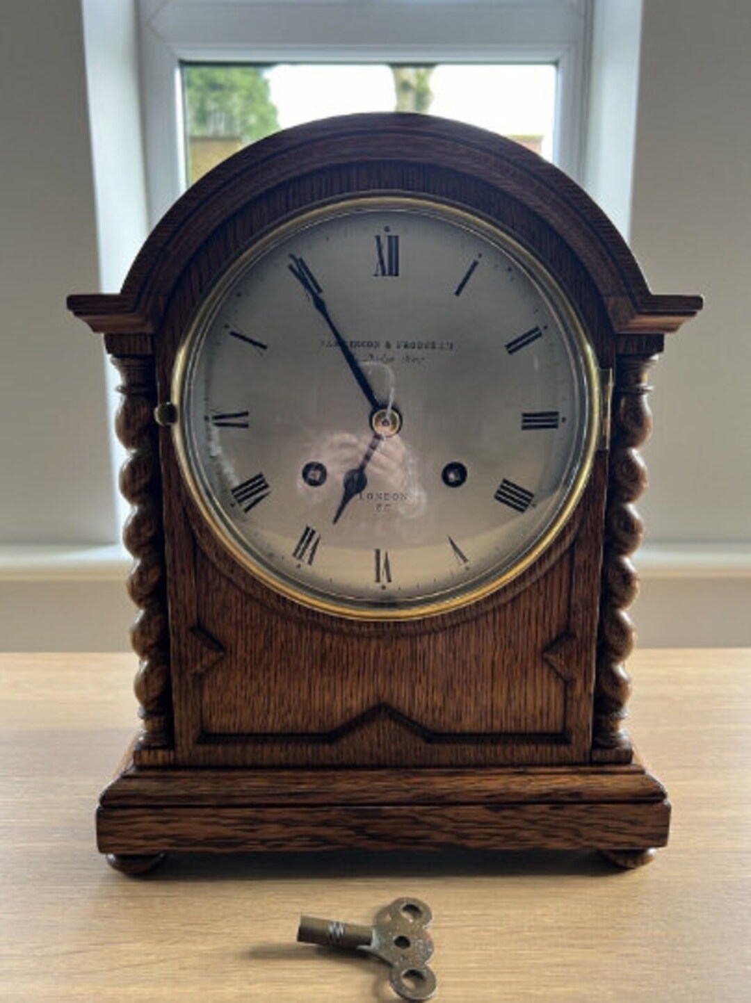 Antique Clock Mahogany Bracket Parkinson & Frodsham of London - Etsy