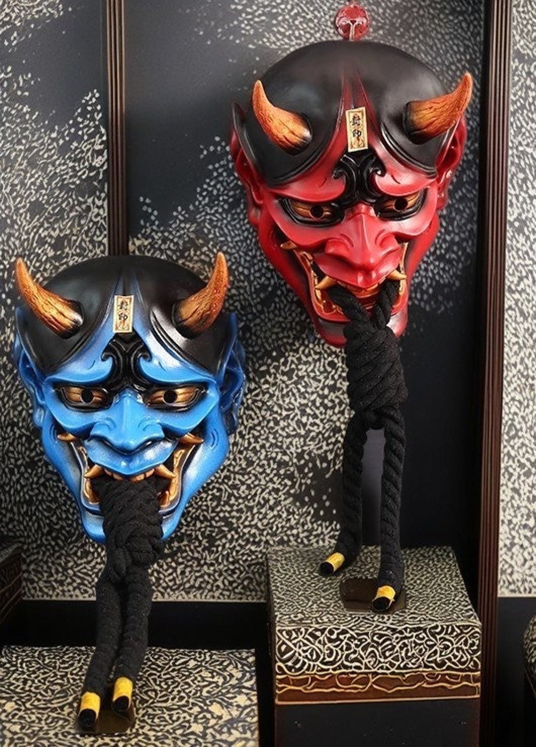 Japanese Hannya Mask / Hannya Mask / Wall Decoration / Demon-banishing ...