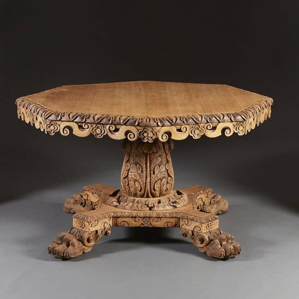 Carved Dining Table - Etsy