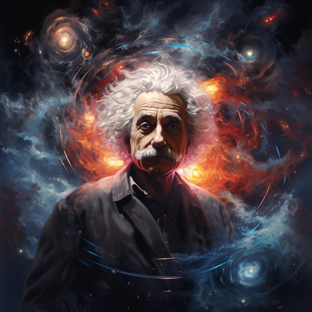 AI Art, Universe , Space , Albert Einstein, Quantum - Etsy