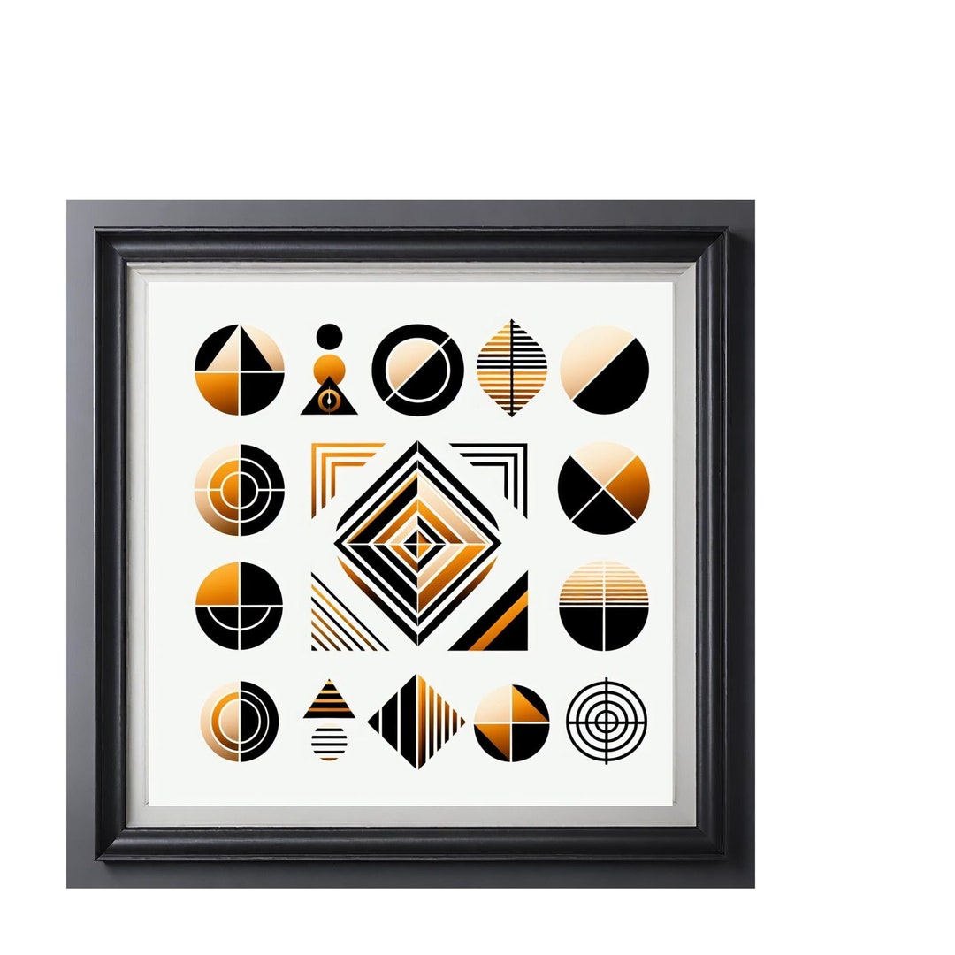 Geometric Shapes, Modern Style - Etsy