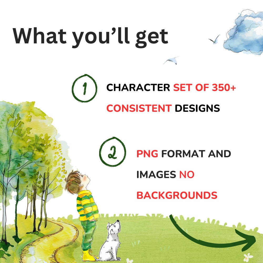 Children Ebook Illustrations for Personalized Books, Kids 2, Your Own ...