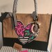 Heart Tote Bag, Love Tote Handbag, Valentine Purse Bag, Sequin Hearts ...