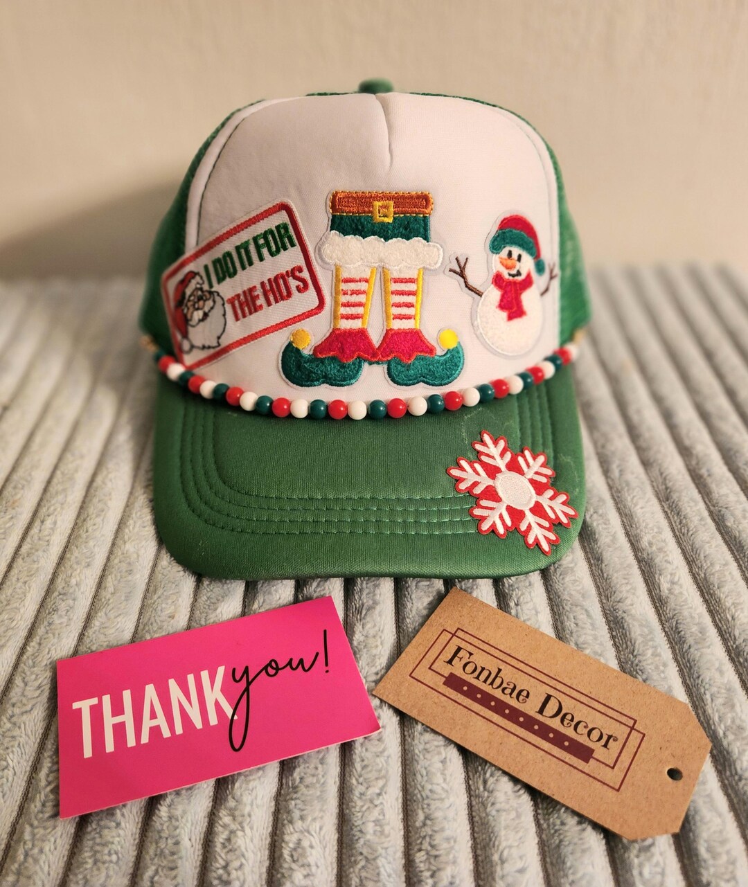 Christmas Santa Elf Snowman Trucker Cap, Christmas Holiday Hat, Gift ...