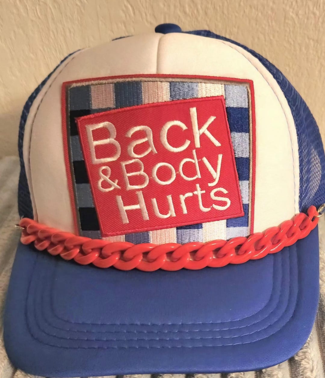Back and Body Hurts Trucker Cap, Women Cap, Gift for Her, Embroidered ...