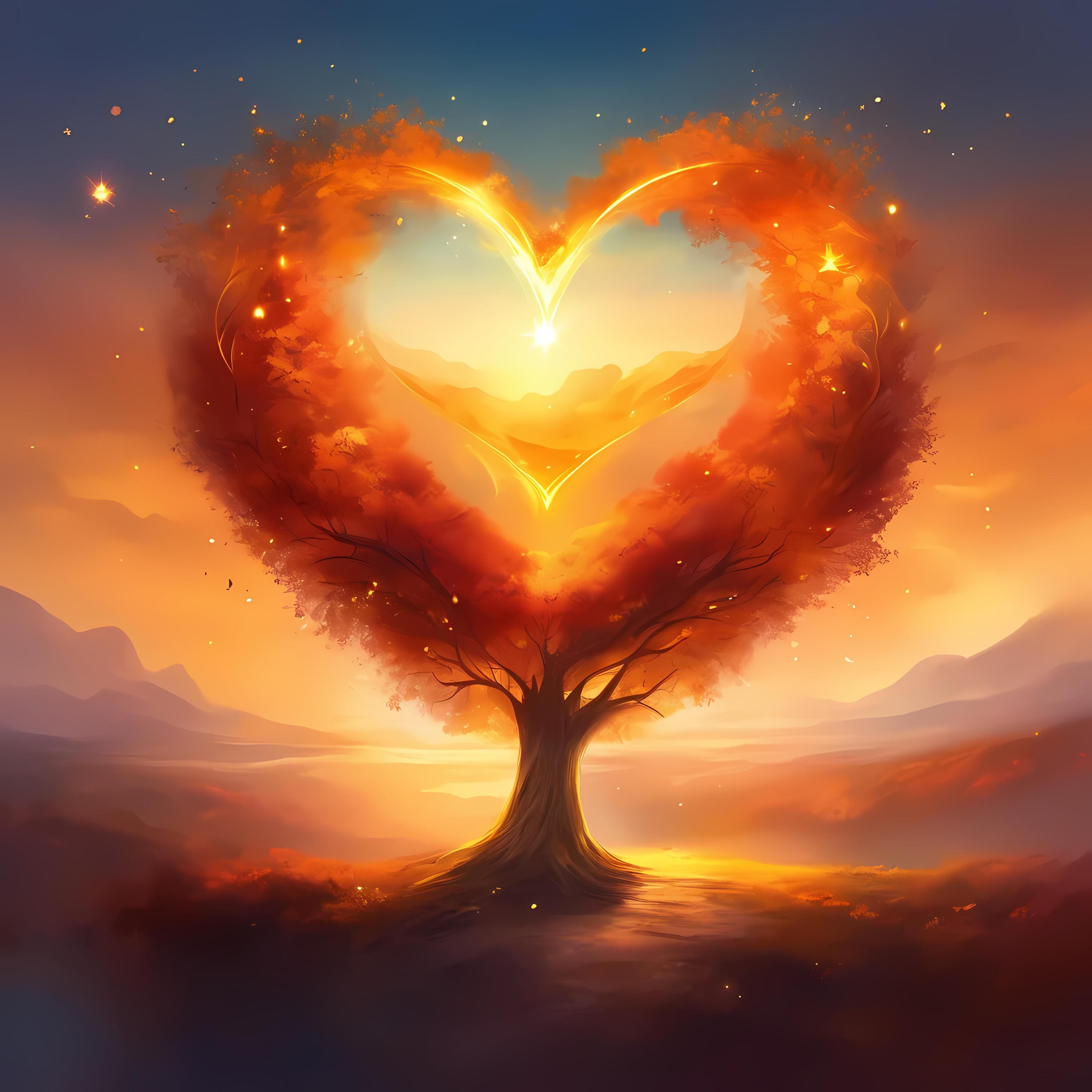 4 Images Flaming Heart 4096x4096 24bit PNG Love, Liebe, Angel ...