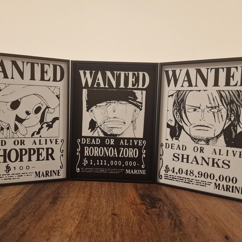 One Piece Wanted Poster Prints - Etsy