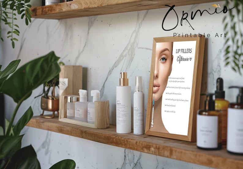 Lip Fillers Aftercare Poster: Esthetician Spa Decor (digital Download ...