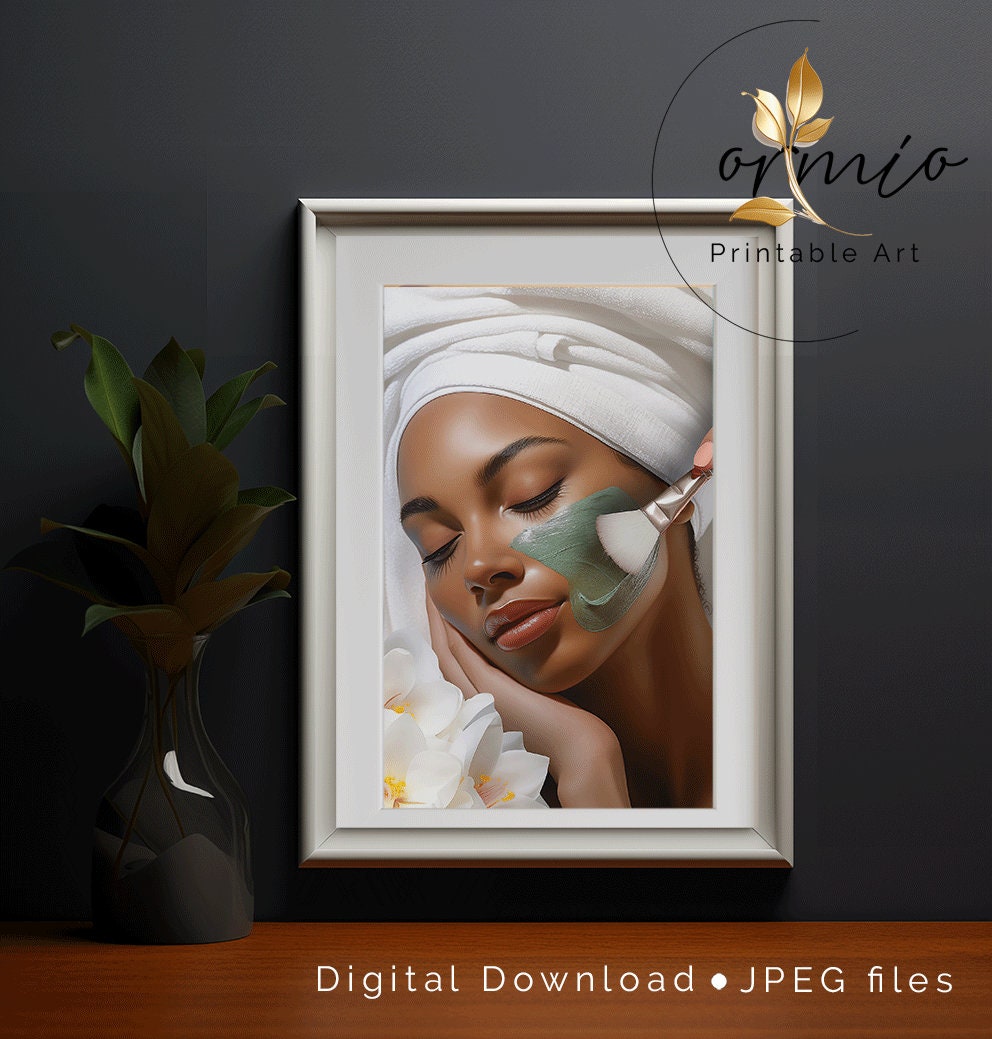 Spa Facial Art Print: Beauty Salon Decor (digital Download) - Etsy