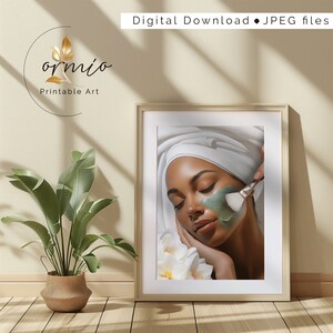 Spa Facial Art Print: Beauty Salon Decor (digital Download) - Etsy