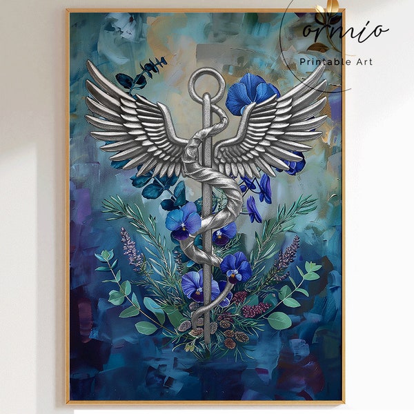 Caduceus Art - Etsy