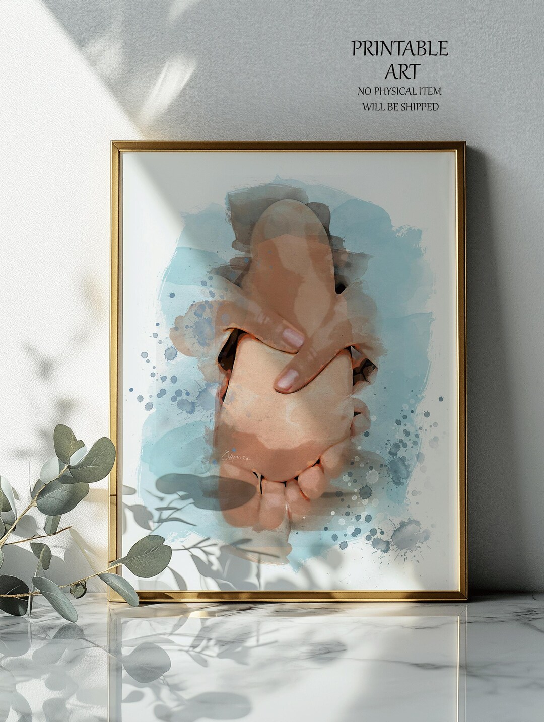 Foot Reflexology Watercolor Print - Holistic Foot Massage Art, Podiatry ...
