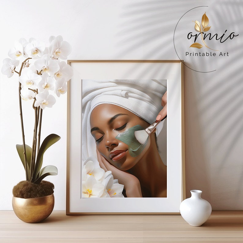 Spa Facial Art Print: Beauty Salon Decor (digital Download) - Etsy