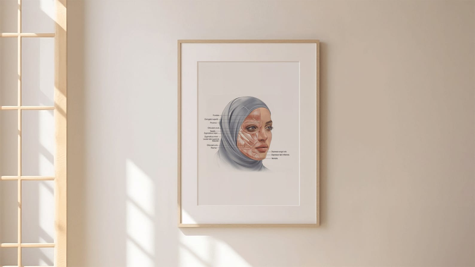 Facial Muscles Art, Botox Filler Injector Art, Facial Anatomy Art ...