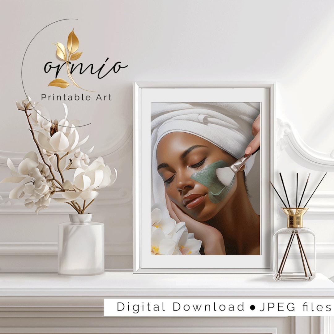 Spa Facial Art Print: Beauty Salon Decor (digital Download) - Etsy