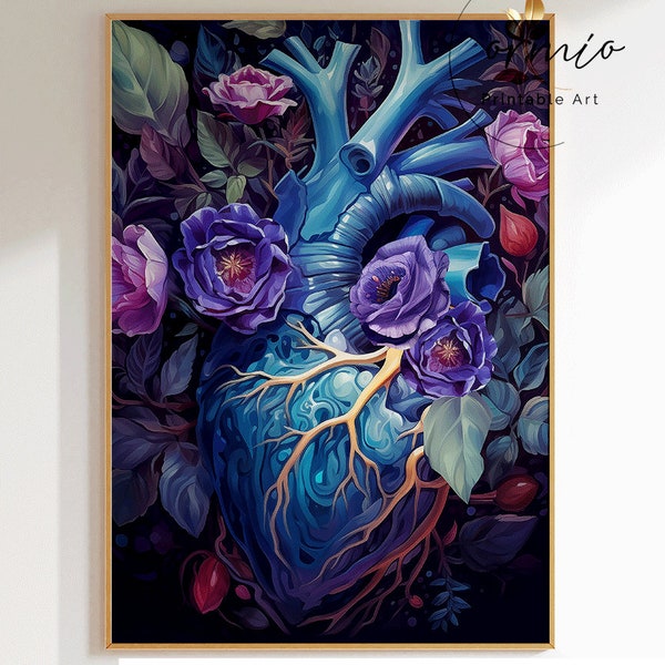 Anatomical Heart Art - Etsy