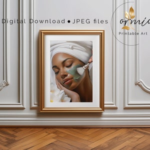 Spa Facial Art Print: Beauty Salon Decor (digital Download) - Etsy