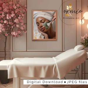Spa Facial Art Print: Beauty Salon Decor (digital Download) - Etsy