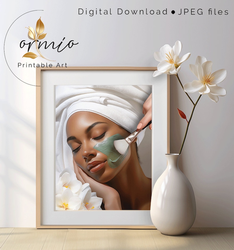 Spa Facial Art Print: Beauty Salon Decor (digital Download) - Etsy