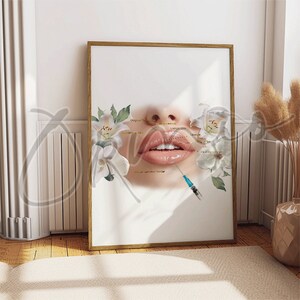 Lip Anatomy Poster, Printable Lip Anatomy, Esthetician Office Decor ...