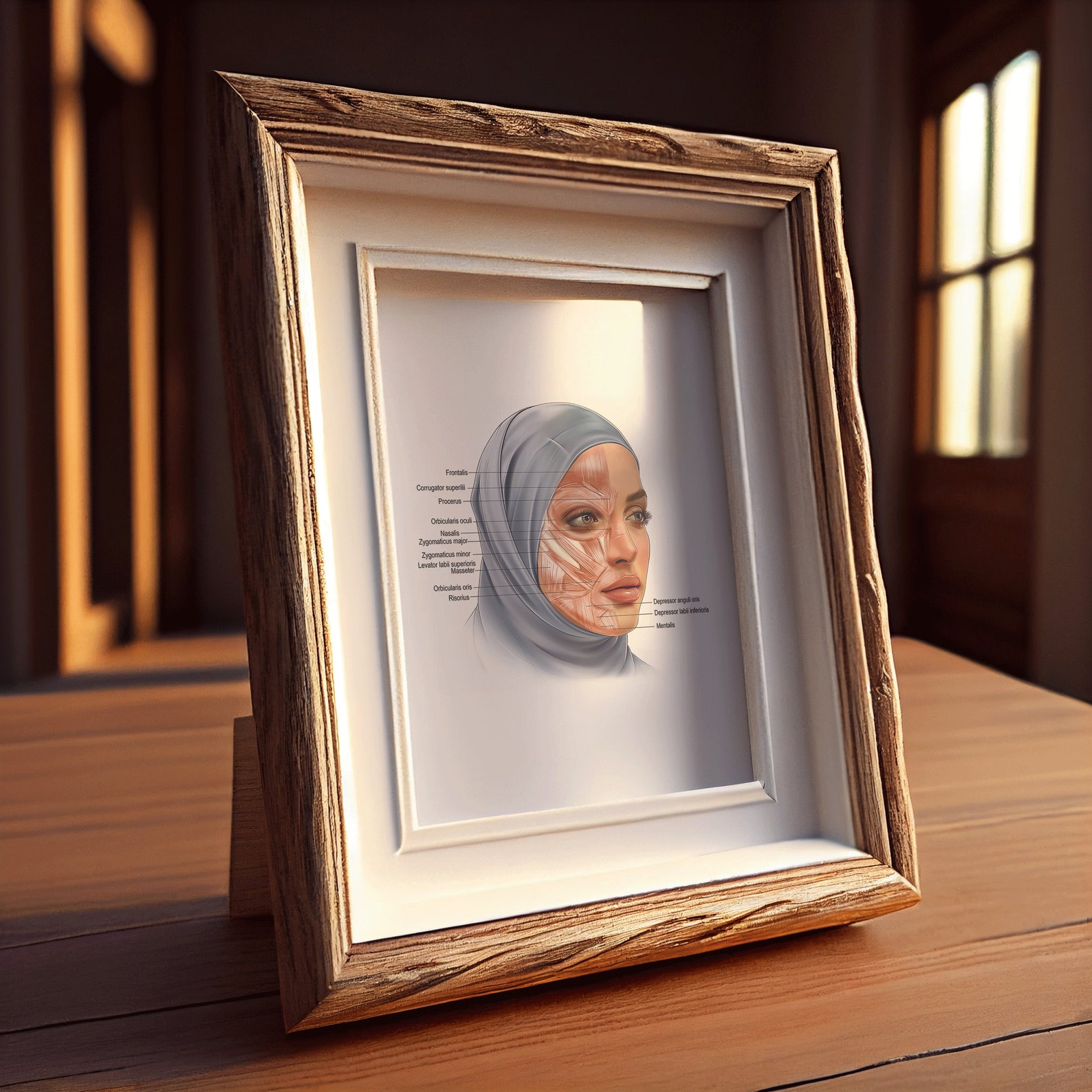 Facial Muscles Art, Botox Filler Injector Art, Facial Anatomy Art ...