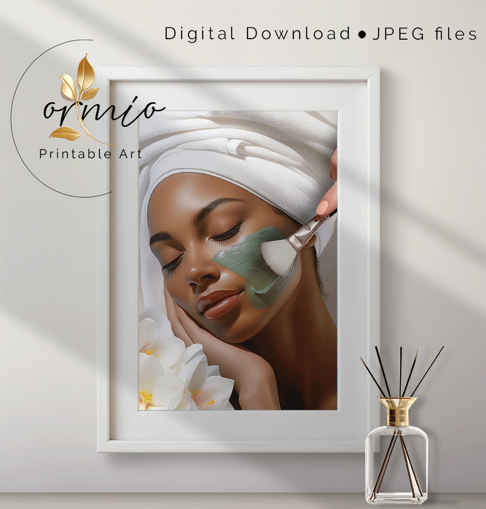 Spa Facial Art Print: Beauty Salon Decor (digital Download) - Etsy