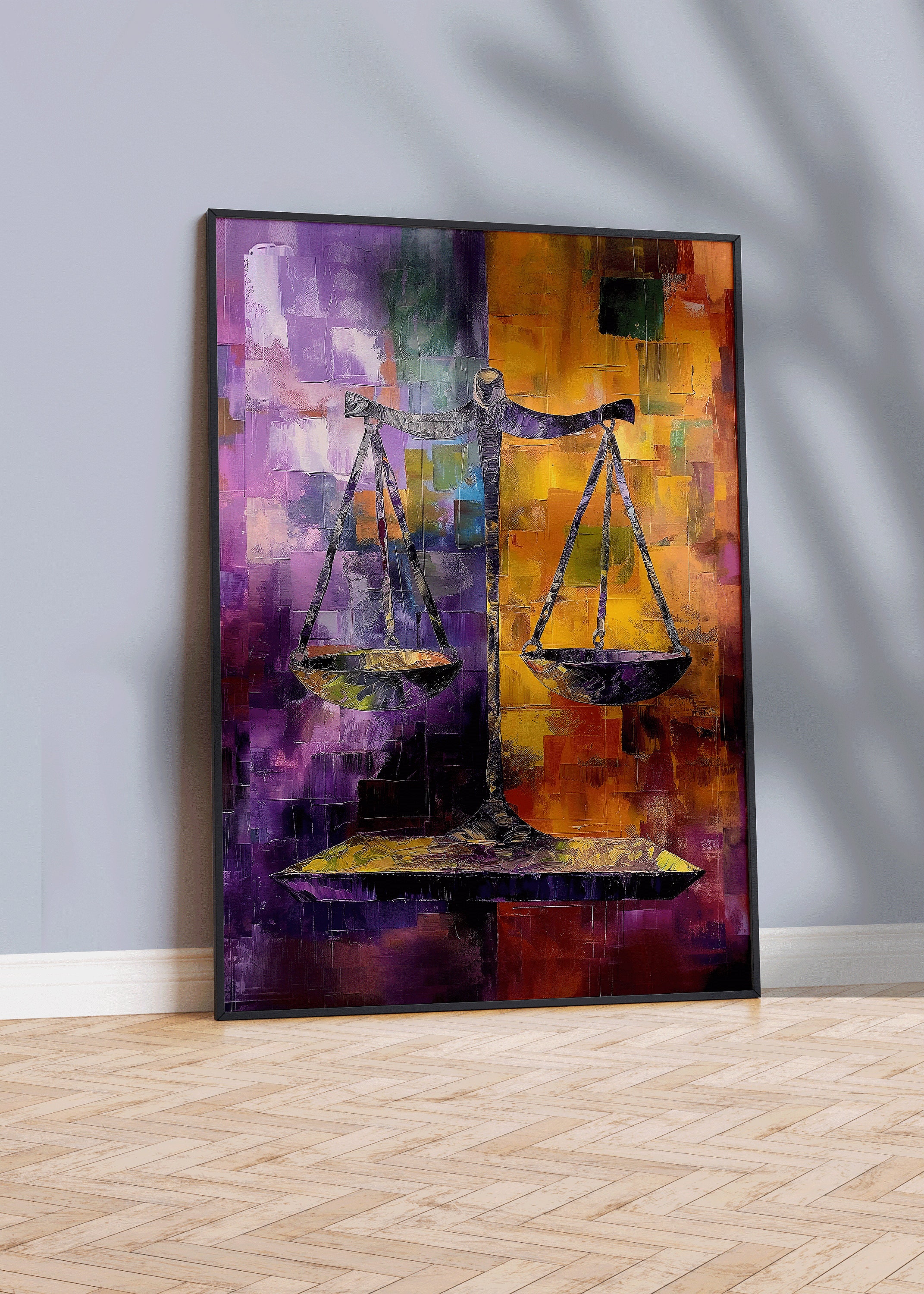 Scales of Justice Poster, Scales of Justice Print, Lawyer Art, Lawyer ...