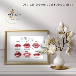 Lip Filler Journey Poster: Aesthetics Clinic Decor (printable Art) - Etsy
