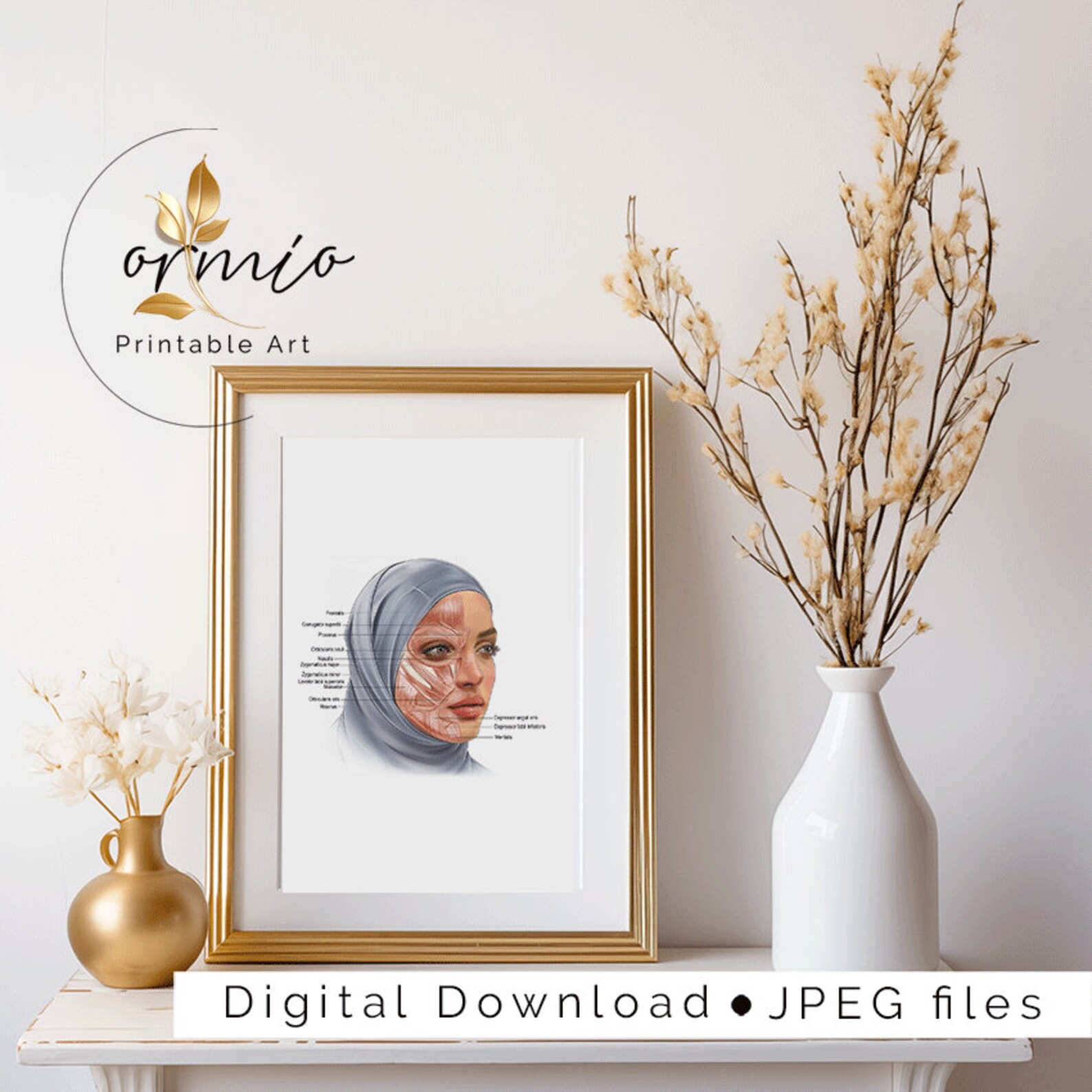 Facial Muscles Art, Botox Filler Injector Art, Facial Anatomy Art ...