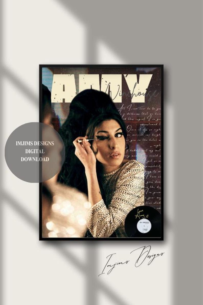 AMY WINEHOUSE POSTER - Etsy