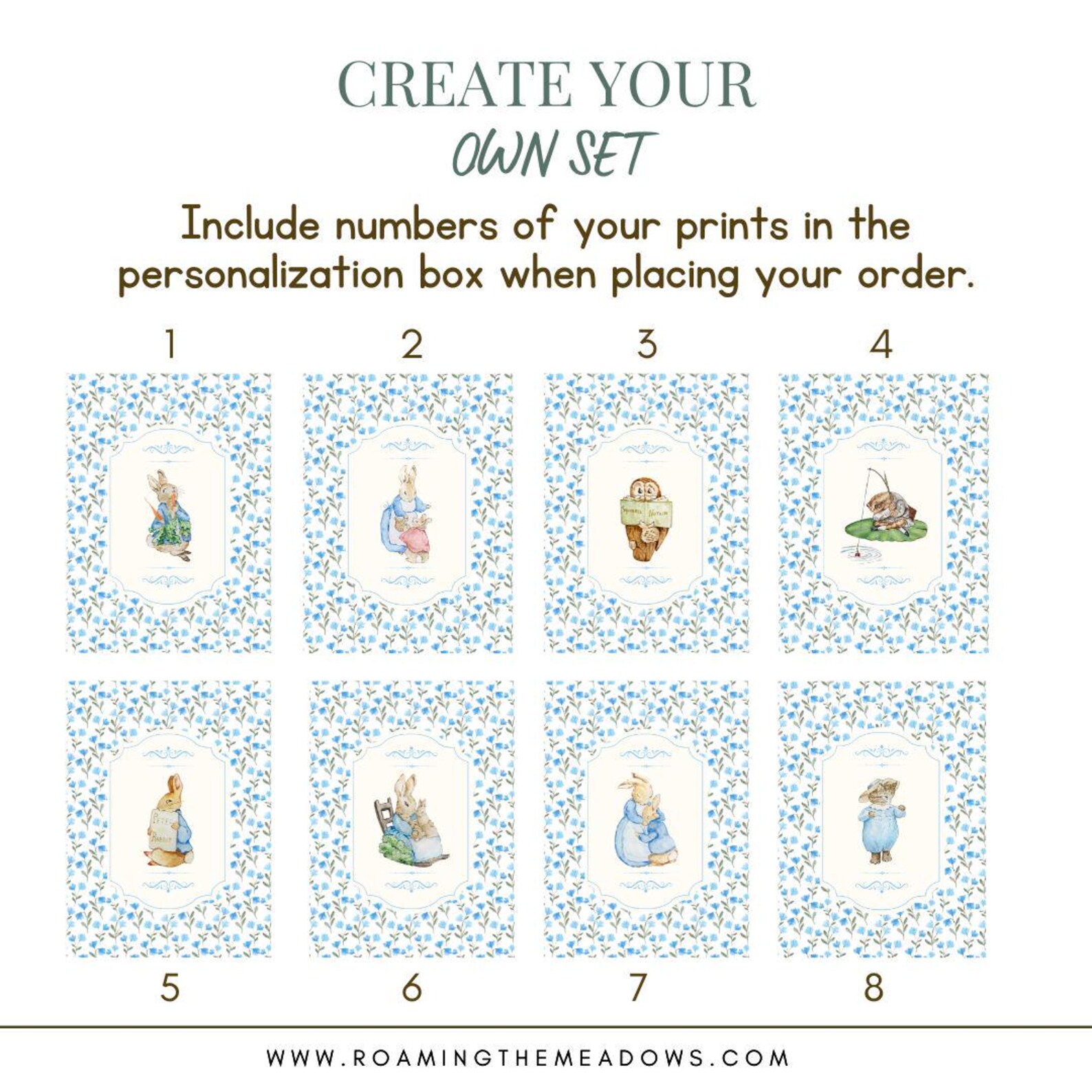Twin Nursery Decorating Peter Rabbit Nursery Heirloom Wall Art Above ...