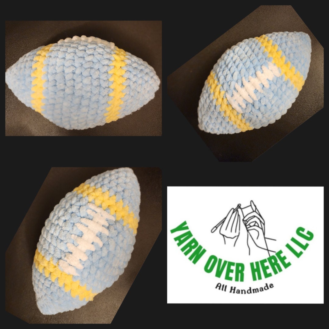 Crochet Football Pattern PDF With Video Tutorial - Etsy