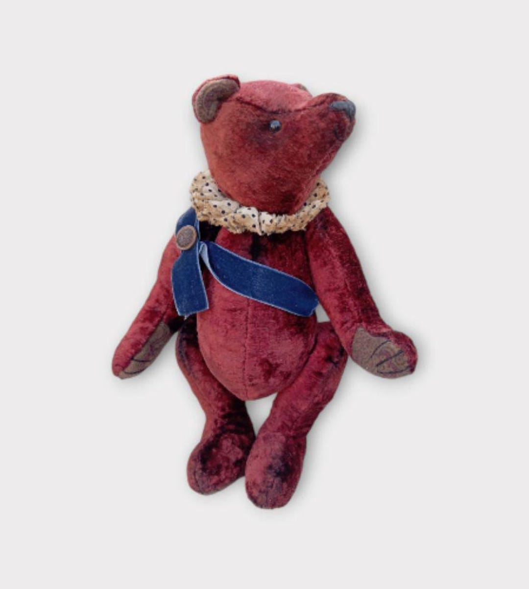 Handmade Teddy Bear Theodore - Collectible Miniature Bear Doll - Etsy