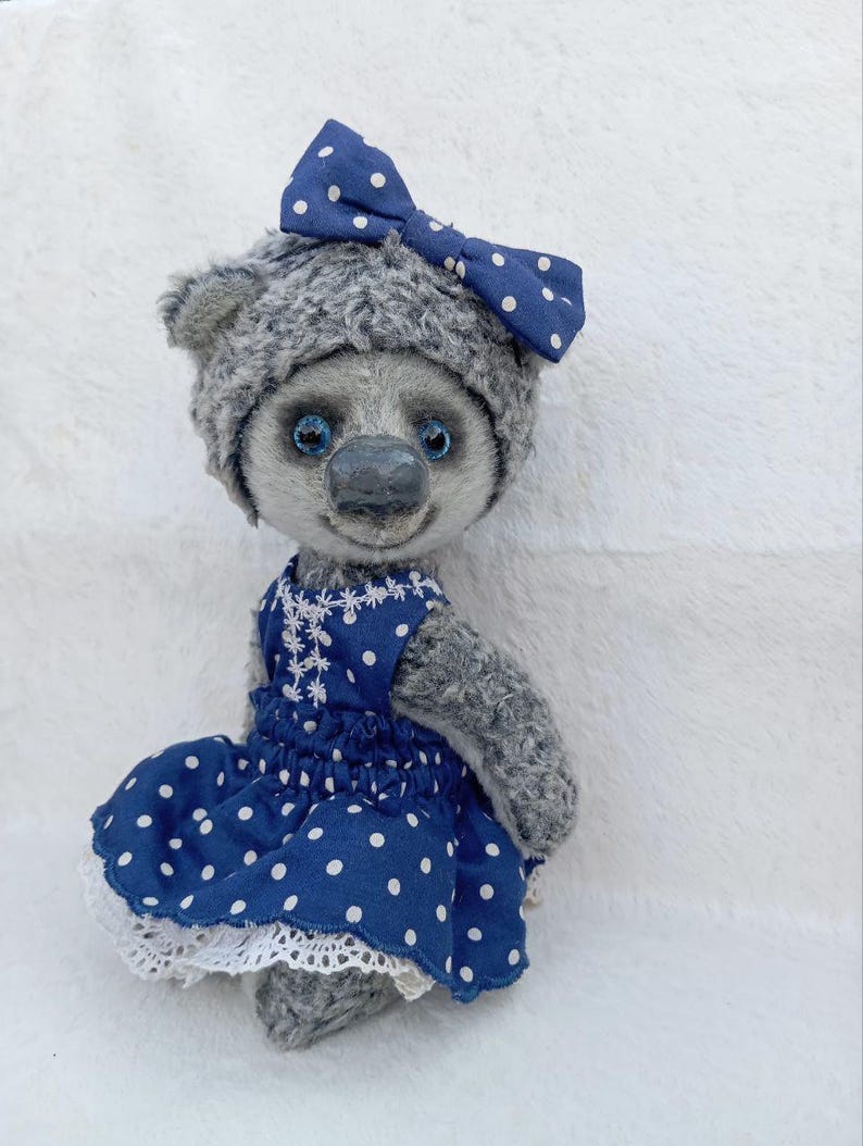 Handmade Teddy Bear Molly - Collectible Miniature Bear Doll - Etsy