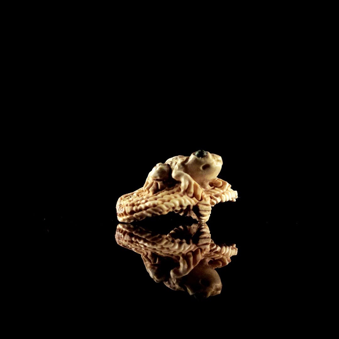 Bakezori Yokai Netsuke, Frog Netsuke, Yokai Netsuke, Demon, Tengu, Oni ...